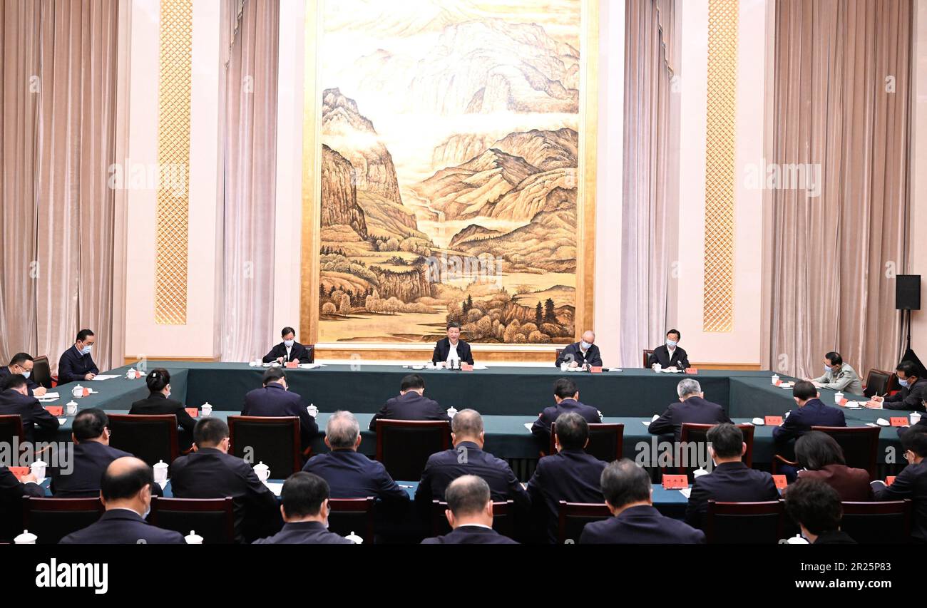 Xi'an. 17th May, 2023. Chinese President Xi Jinping, also general ...