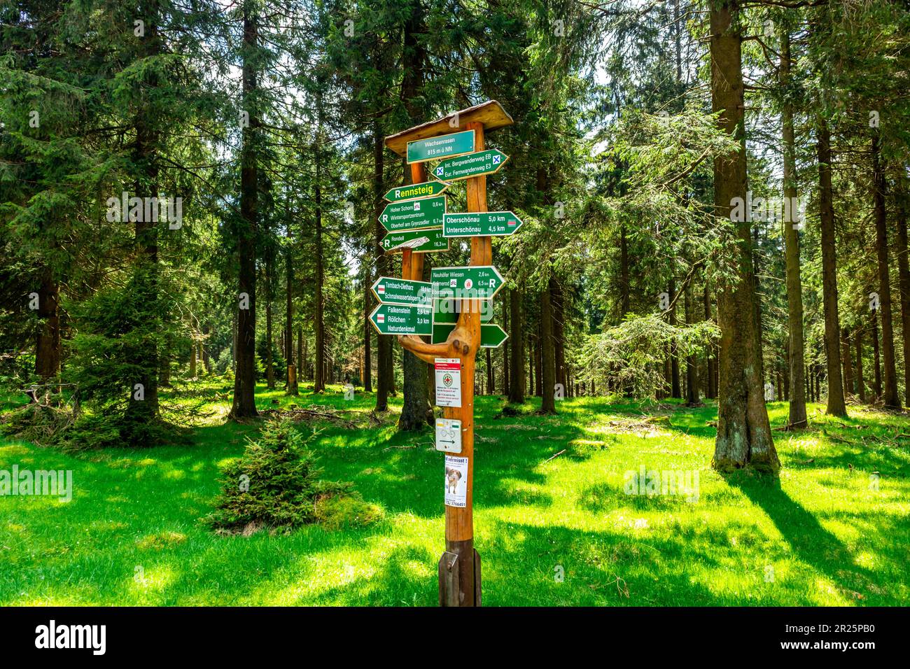 First steps along the Rennsteig between Hörschel and Blankenstein in ...