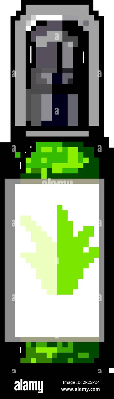 plant aloe vera cosmetic game pixel art vector illustration Stock ...