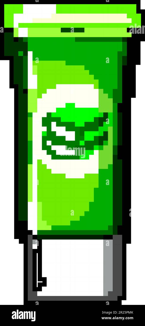 herbal aloe vera cosmetic game pixel art vector illustration Stock ...