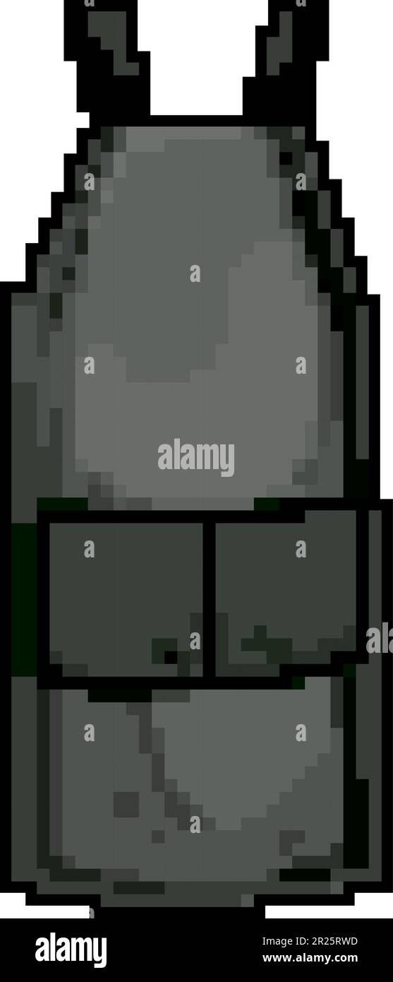 food kitchen apron game pixel art vector illustration Stock Vector ...