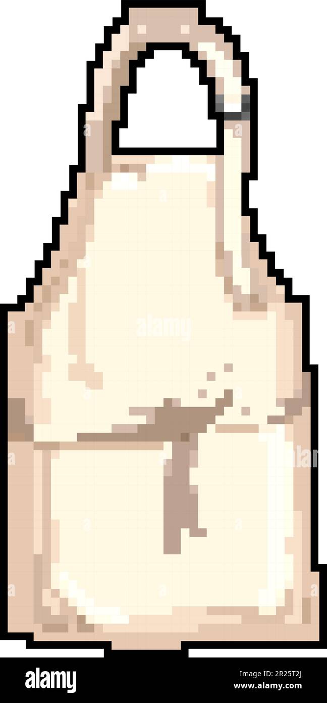 uniform kitchen apron game pixel art vector illustration Stock Vector ...