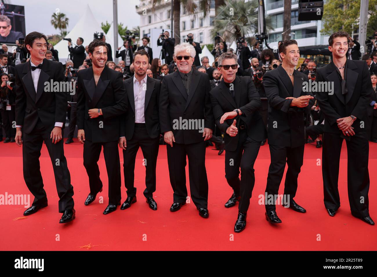 George Steane, from left, Jose Condessa, producer Anthony Vaccarello ...