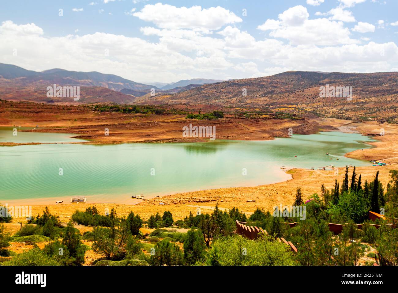 Beautiful scape of Bin El Ouidane dam in the Benimellal region in ...