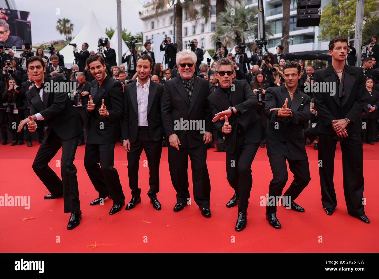 George Steane, from left, Jose Condessa, producer Anthony Vaccarello ...