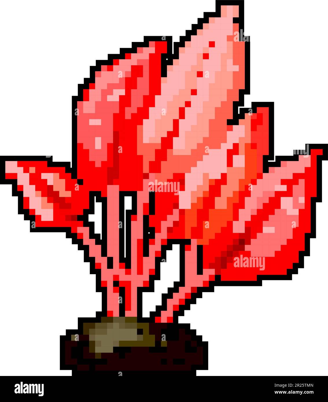 underwater aquarium plant game pixel art vector illustration Stock ...