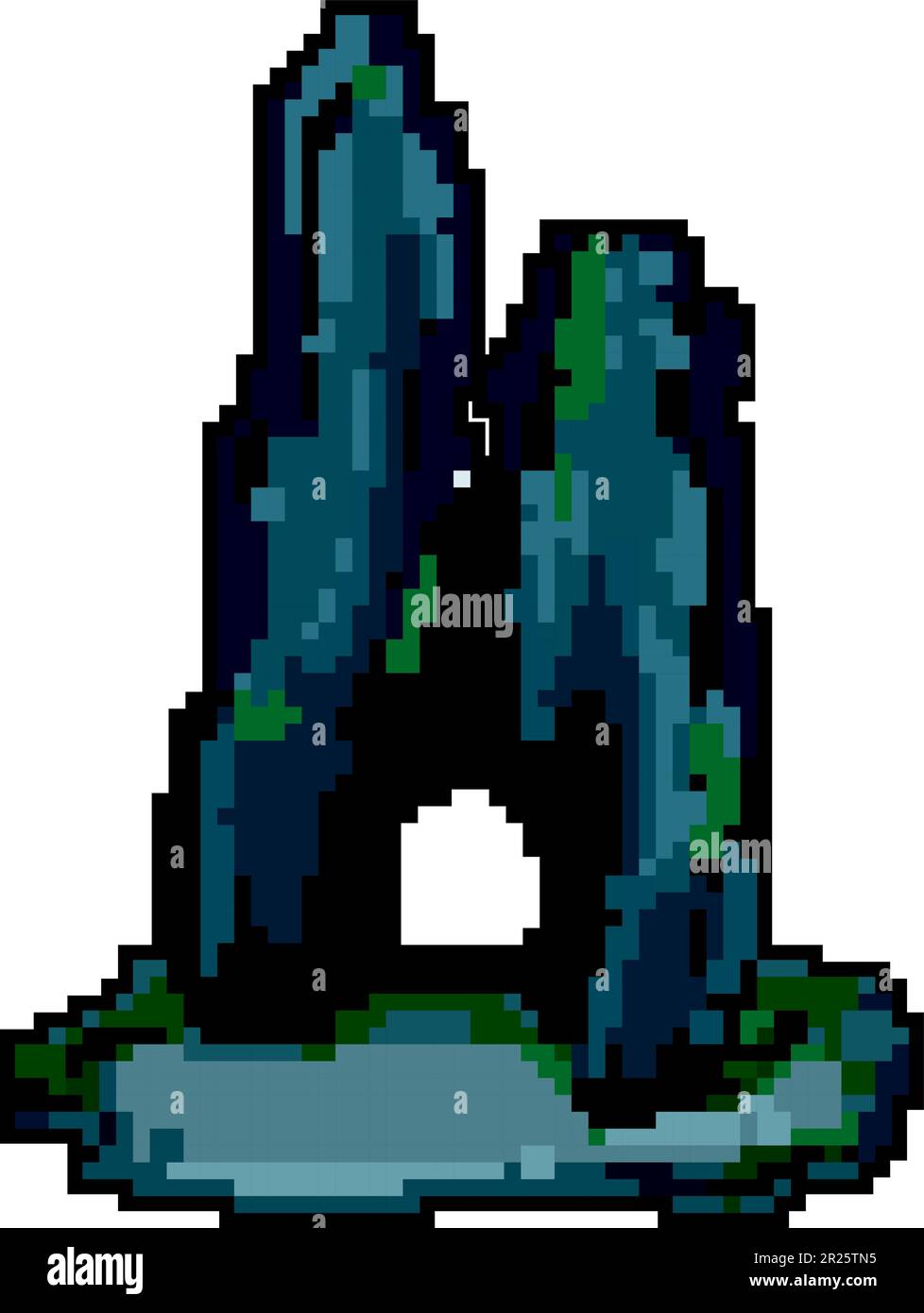 water aquarium stone game pixel art vector illustration Stock Vector Image & Art - Alamy