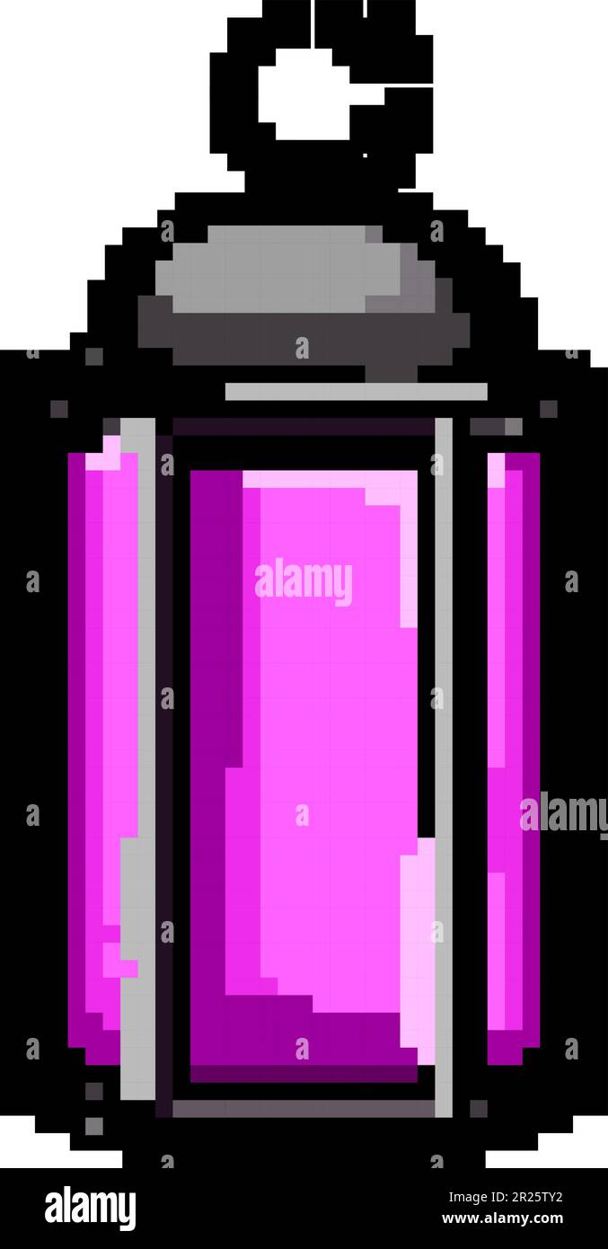 kareem arabic lantern game pixel art vector illustration Stock Vector ...