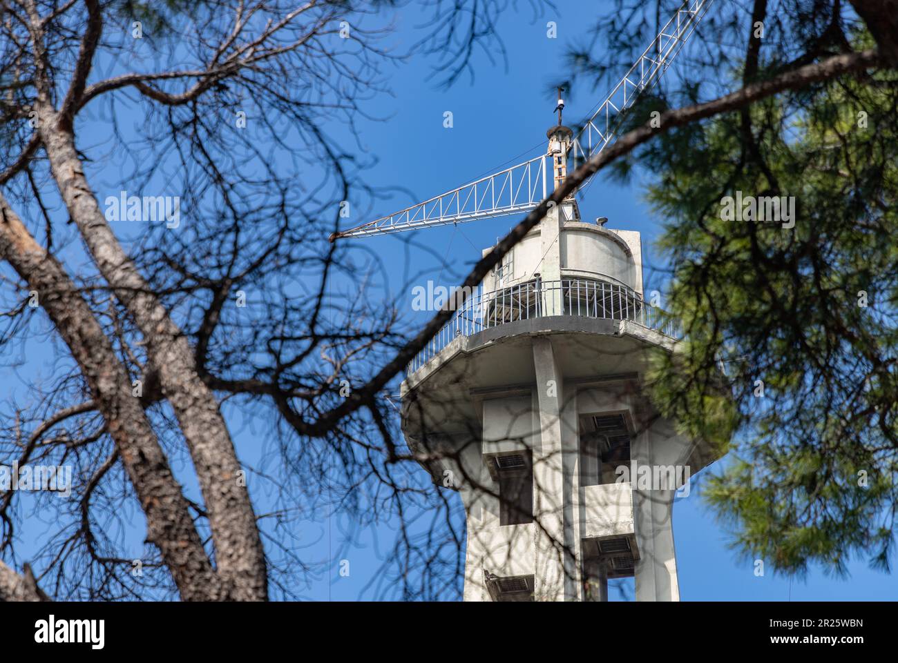 A picture of the Parachute Tower in Kulturpark Izmir as seen through ...