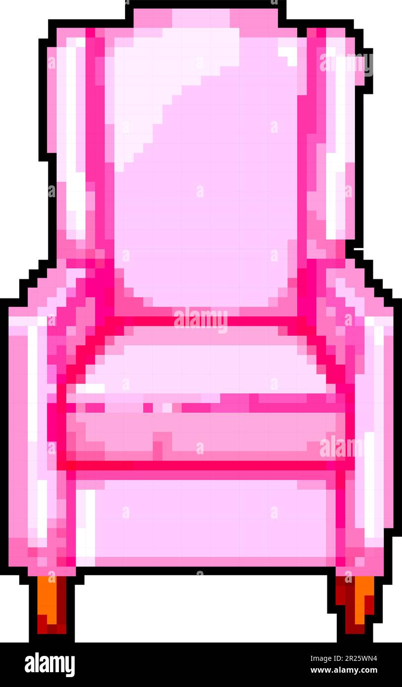 empty armchair chair game pixel art vector illustration Stock Vector ... empty armchair chair game pixel art vector illustration Stock Vector ...