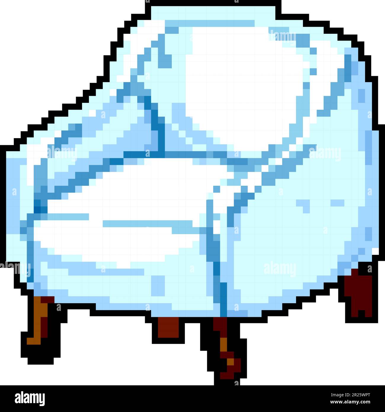 interior armchair chair game pixel art vector illustration Stock Vector ...