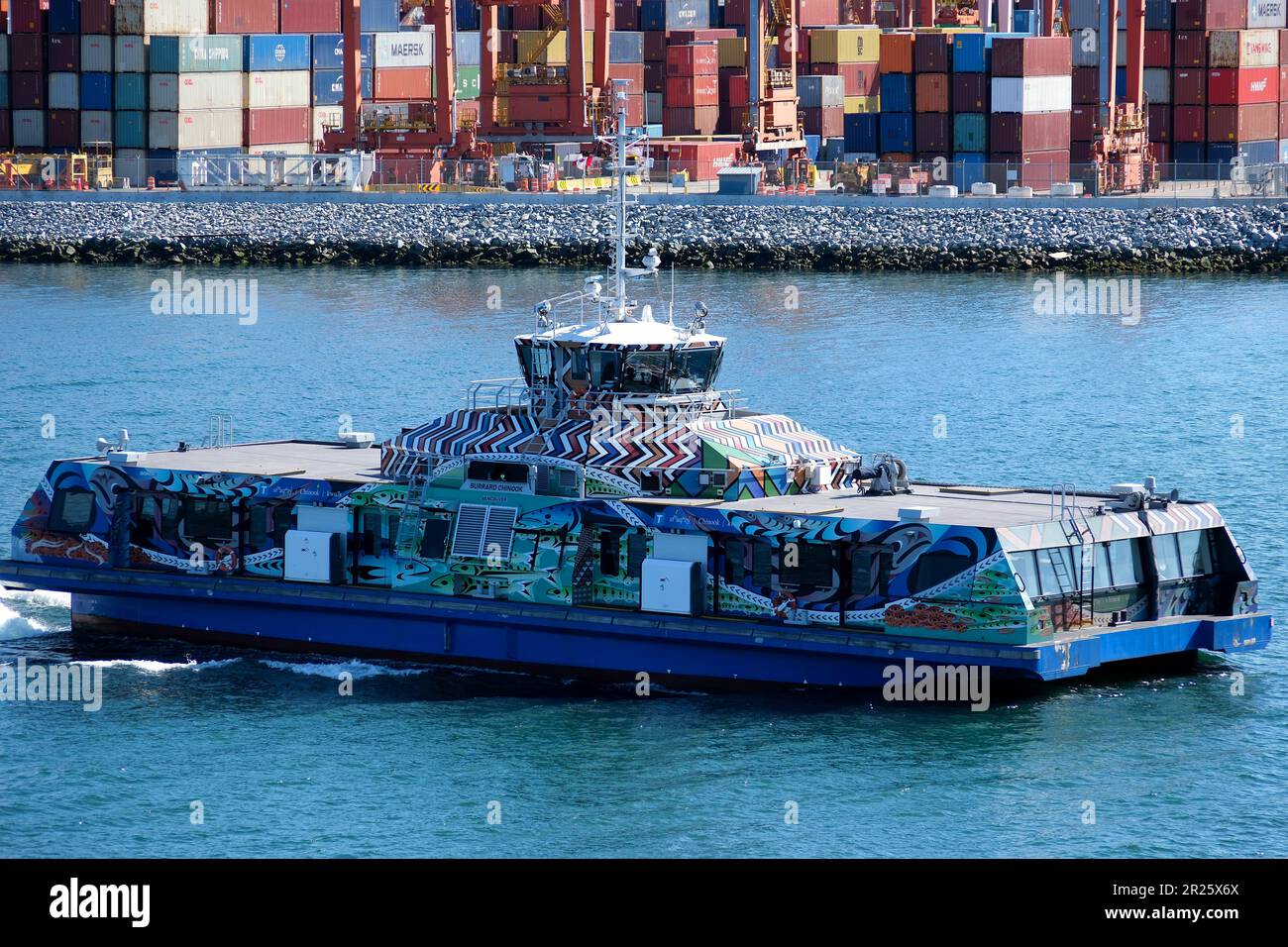 how to cross to the other side in Vancouver sea bass sea bus sailing ...