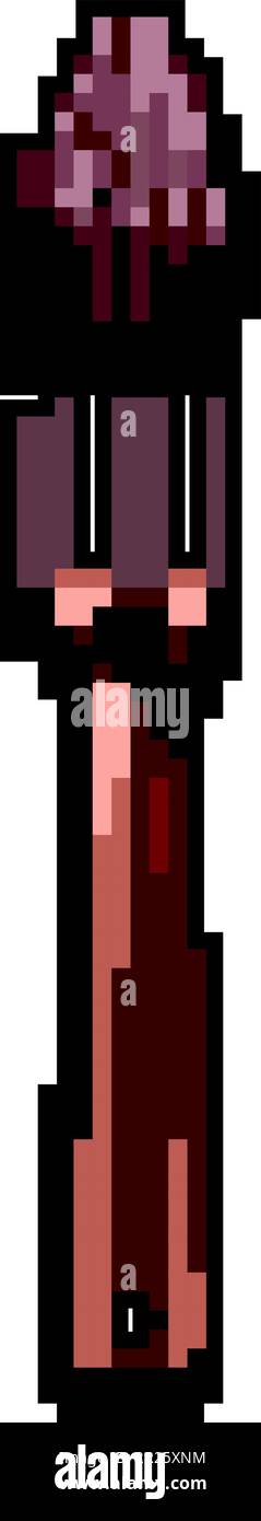 creativity artist paint brush game pixel art vector illustration Stock ...