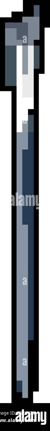 craft artist paint brush game pixel art vector illustration Stock ...