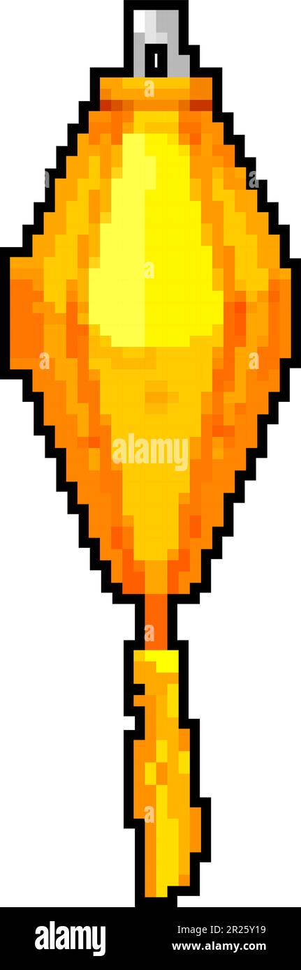 lamp asian lantern game pixel art vector illustration Stock Vector ...