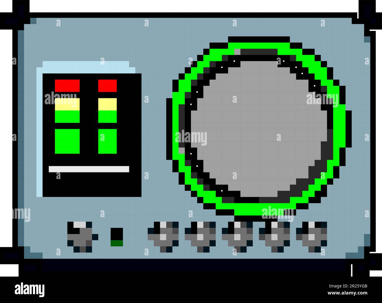 music audio interface game pixel art vector illustration Stock Vector ...