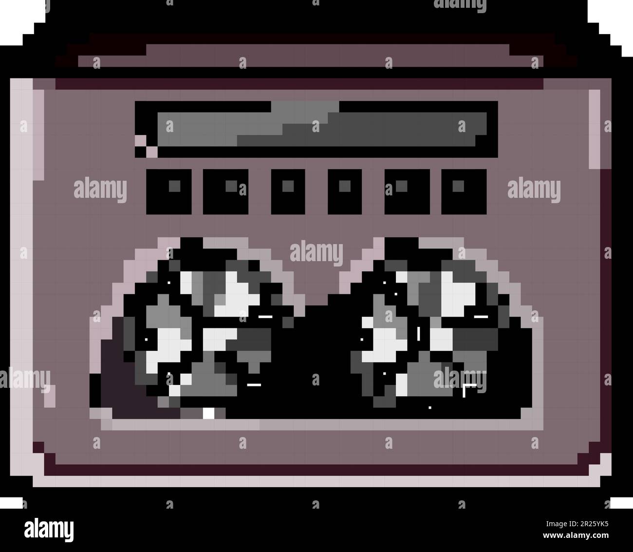 sound audio interface game pixel art vector illustration Stock Vector ...