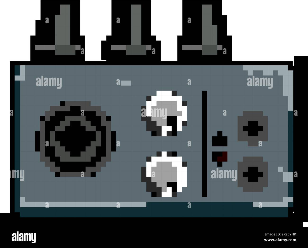 song audio interface game pixel art vector illustration Stock Vector ...