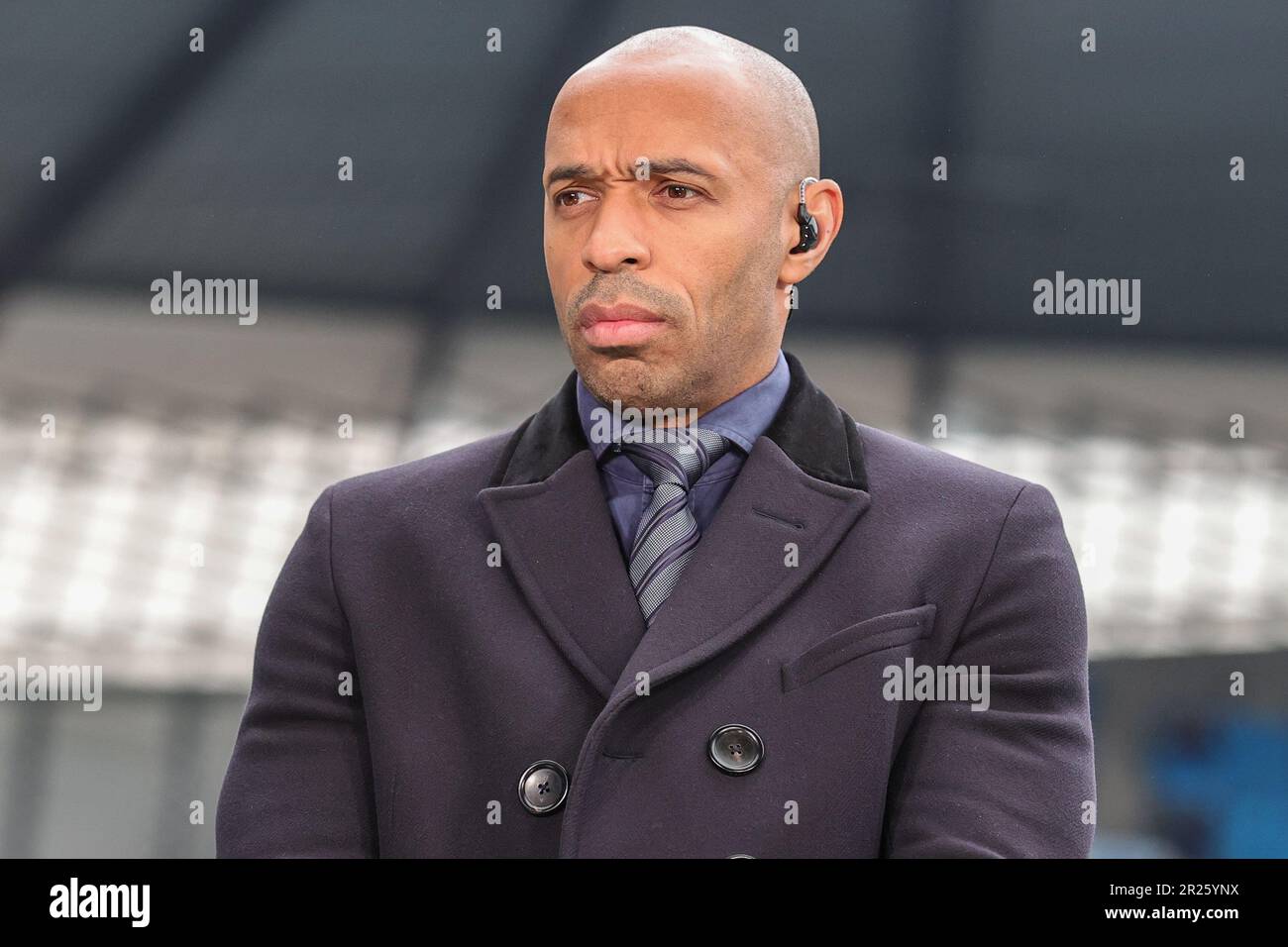 Thierry Henry ahead of the UEFA Champions League Semi-Final Second Leg ...