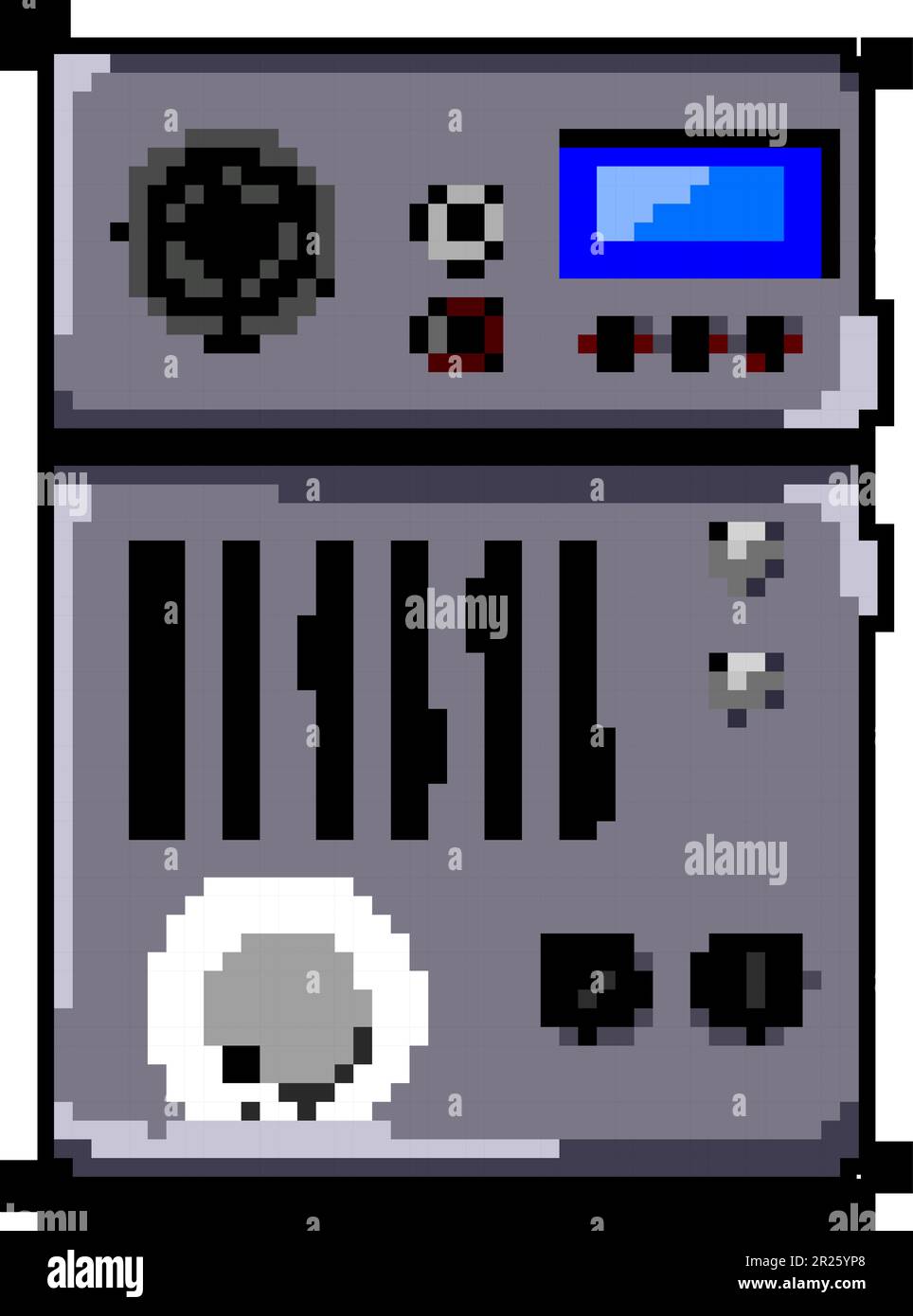 music audio mixer game pixel art vector illustration Stock Vector Image ...