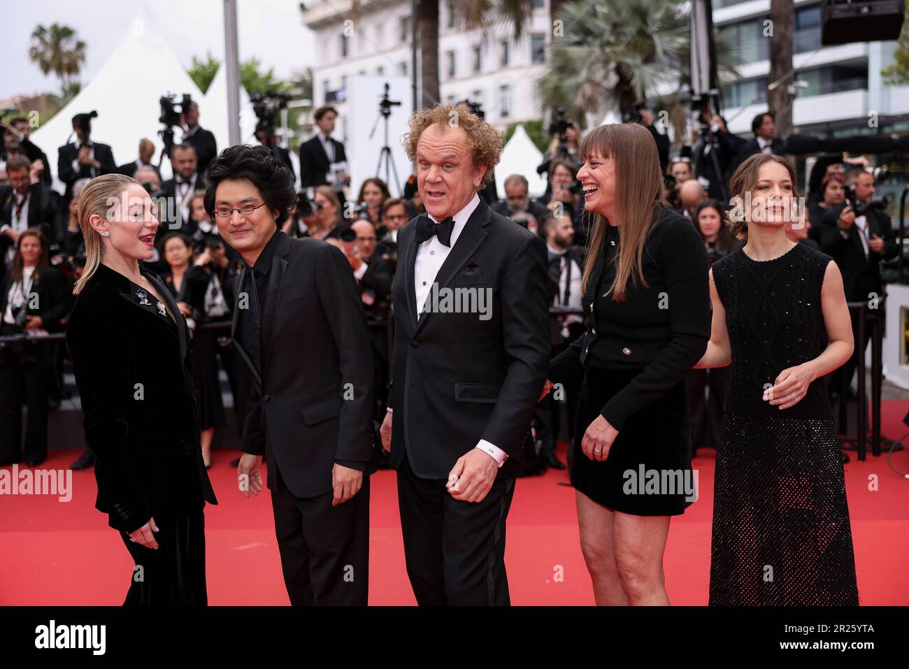 Emilie Dequenne, from left, Davy Chou, John C. Reilly, Alice Winocour ...