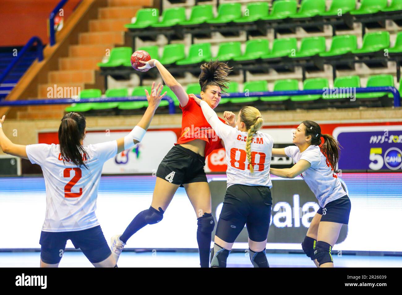 Amina Hesham Accoush of Al Ahly during the 2023 women African Handball ...