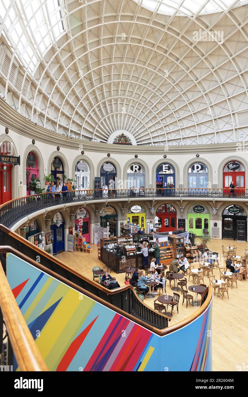 The independent shops in the Leeds Corn Exchange which was commissioned ...