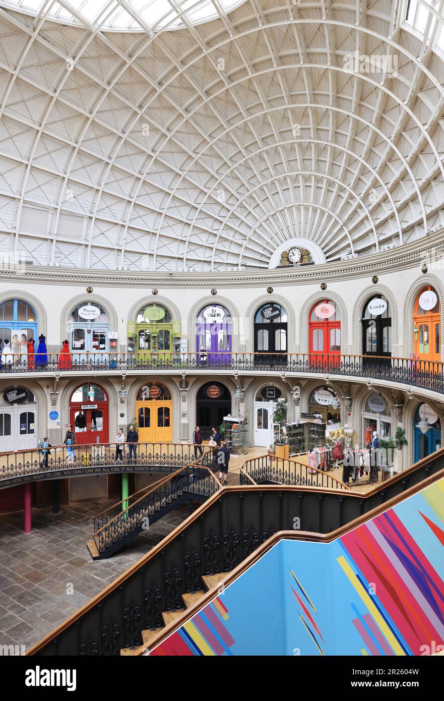 The independent shops in the Leeds Corn Exchange which was commissioned ...