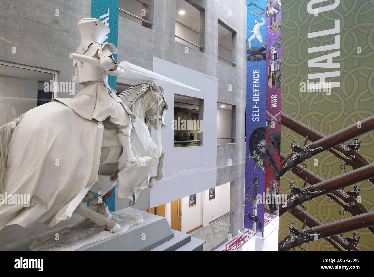 Inside the Royal Armouries Museum, in Leeds, the home of the UK's ...
