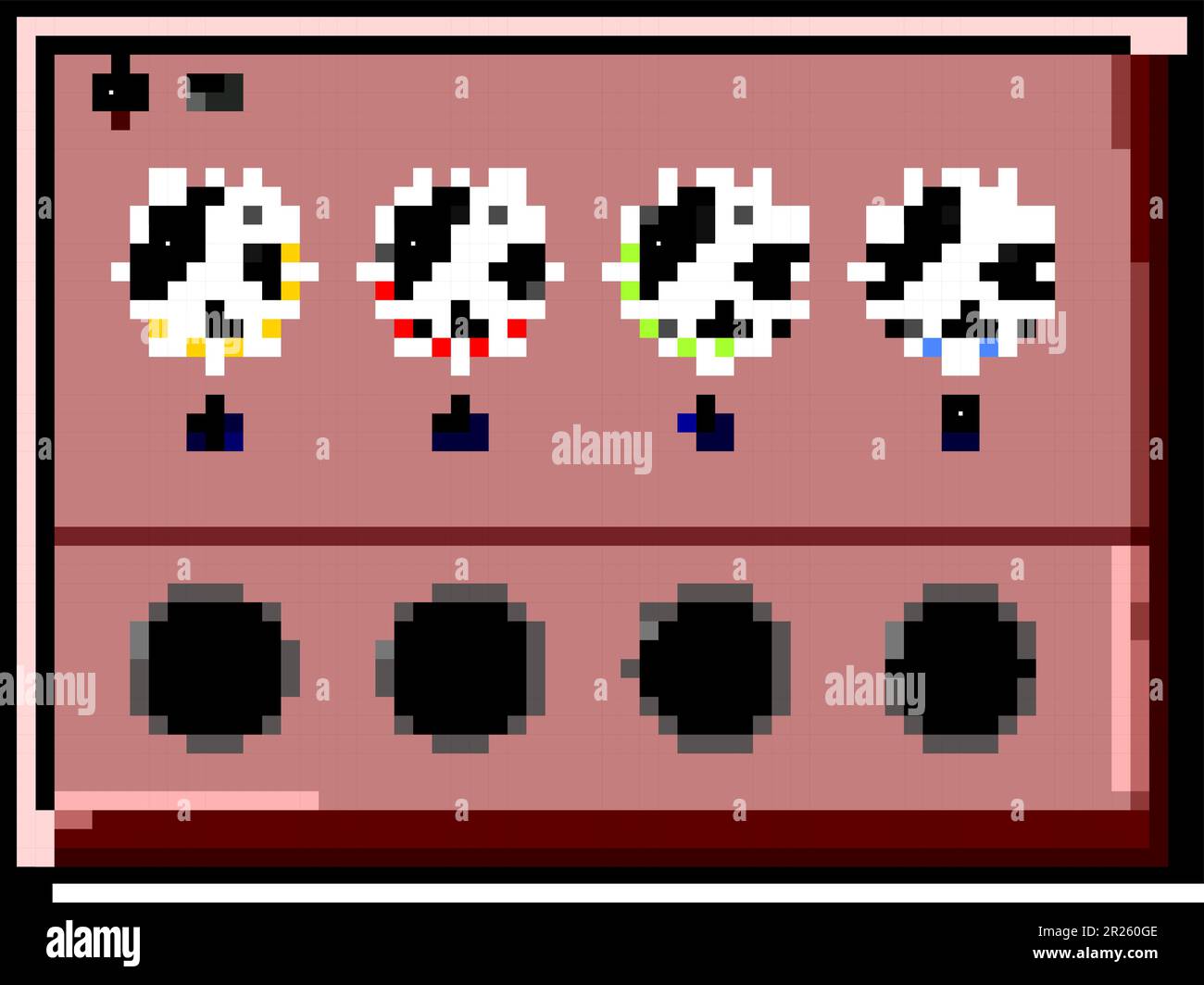 sound audio mixer game pixel art vector illustration Stock Vector Image ...