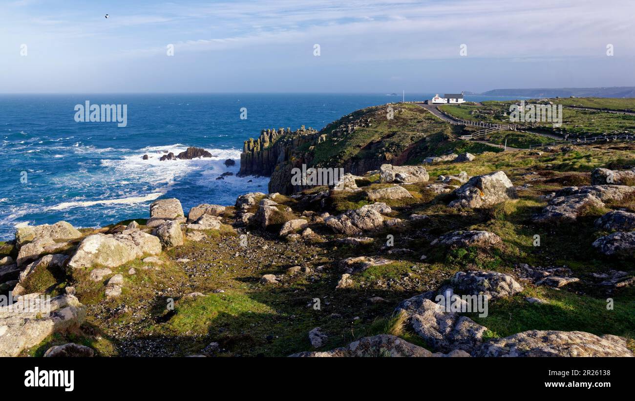 Waves breaking on The Peal, Dr Syntax's Head with First and Last House ...