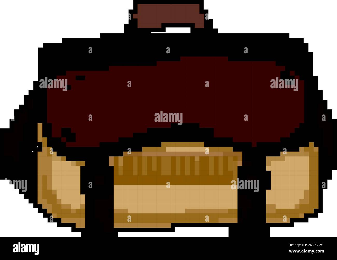 back bag camp game pixel art vector illustration Stock Vector Image ...