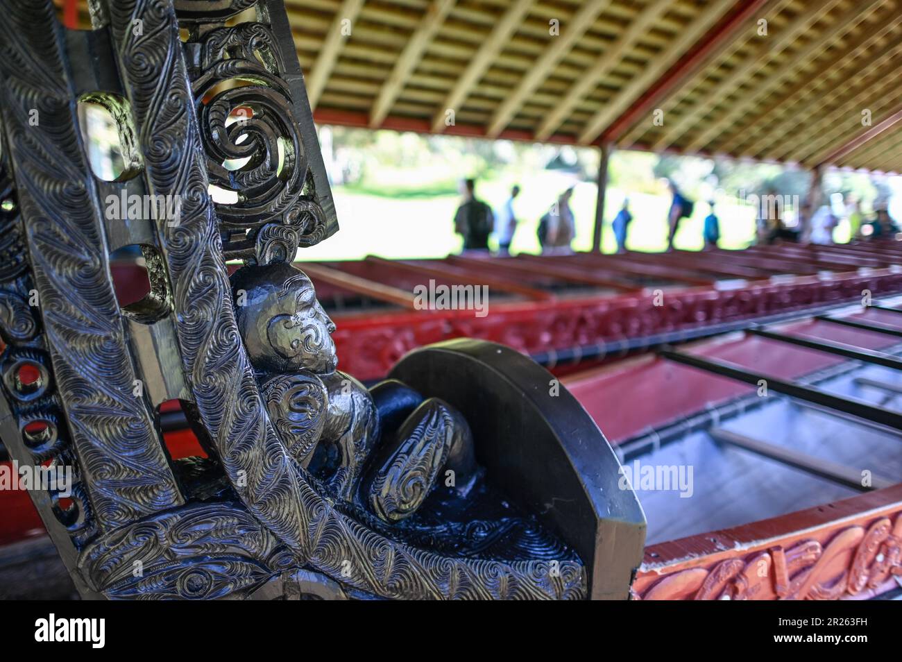 Ngatokimatawhaorua: This is a massive waka taua, a traditional Māori ...