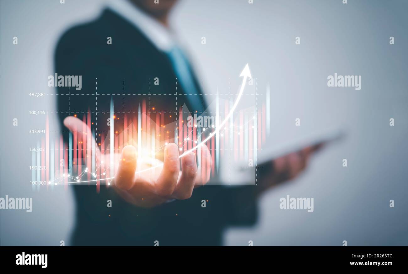 Profit and growing plant planning and strategy, Stock market, Business ...