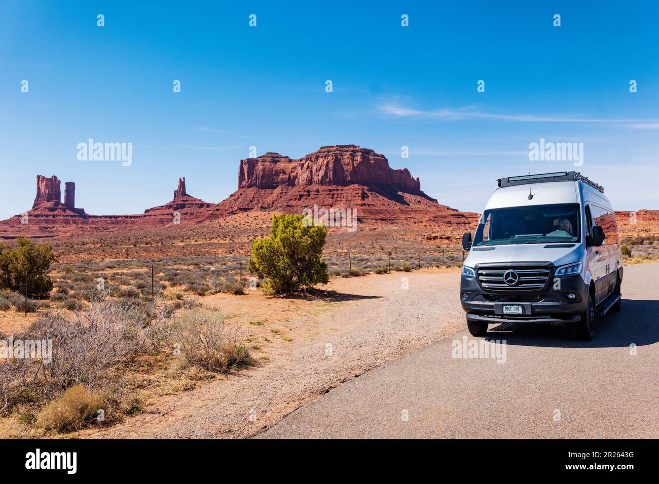 Airstream Interstate 24X 4WD campervan; Sentinal Mesa; Monument Valley ...