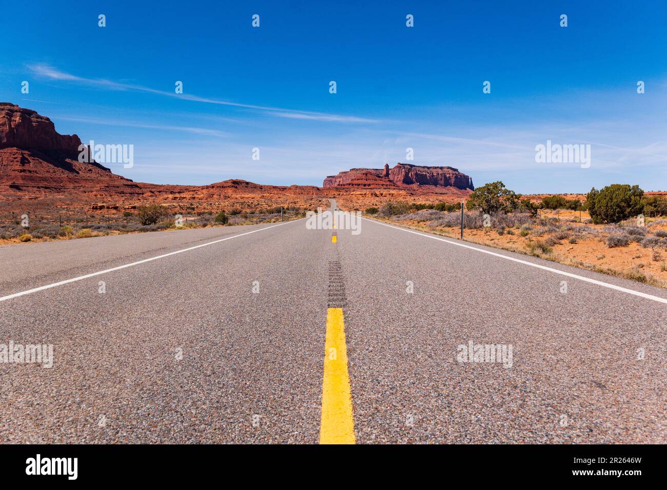 Forest Gump Road; Sentinal Mesa; US 163; Monument Valley; Utah; USA ...