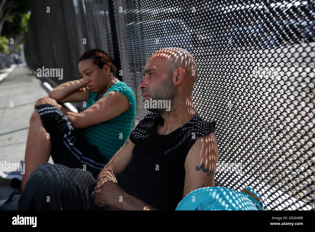 Stephanie Grant (l to r) and John Visor, who live at a homeless ...