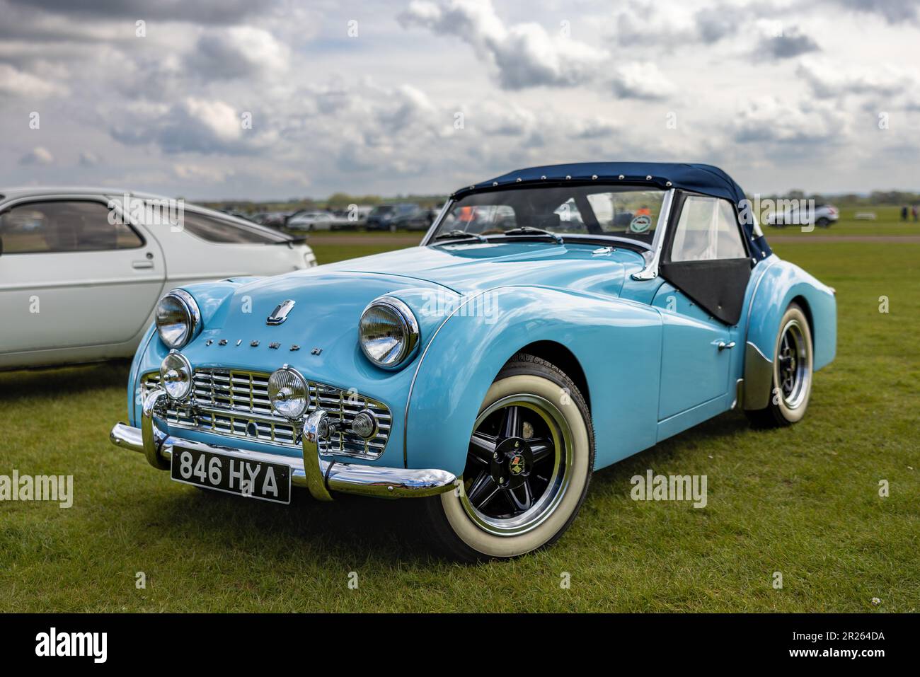 1960 Triumph TR3A, on display at the April Scramble held at the ...