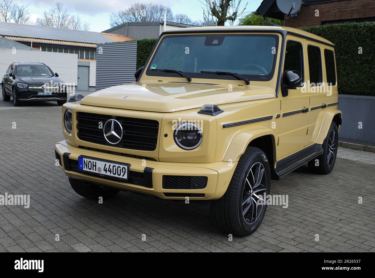 Itterbeck, Germany March 12 2023 A Mercedes jeep stands in front of the ...