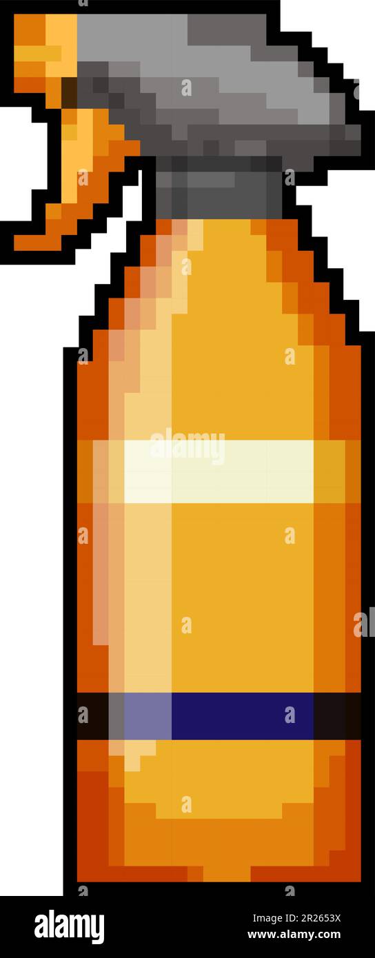 hygiene bathroom cleaner game pixel art vector illustration Stock ...