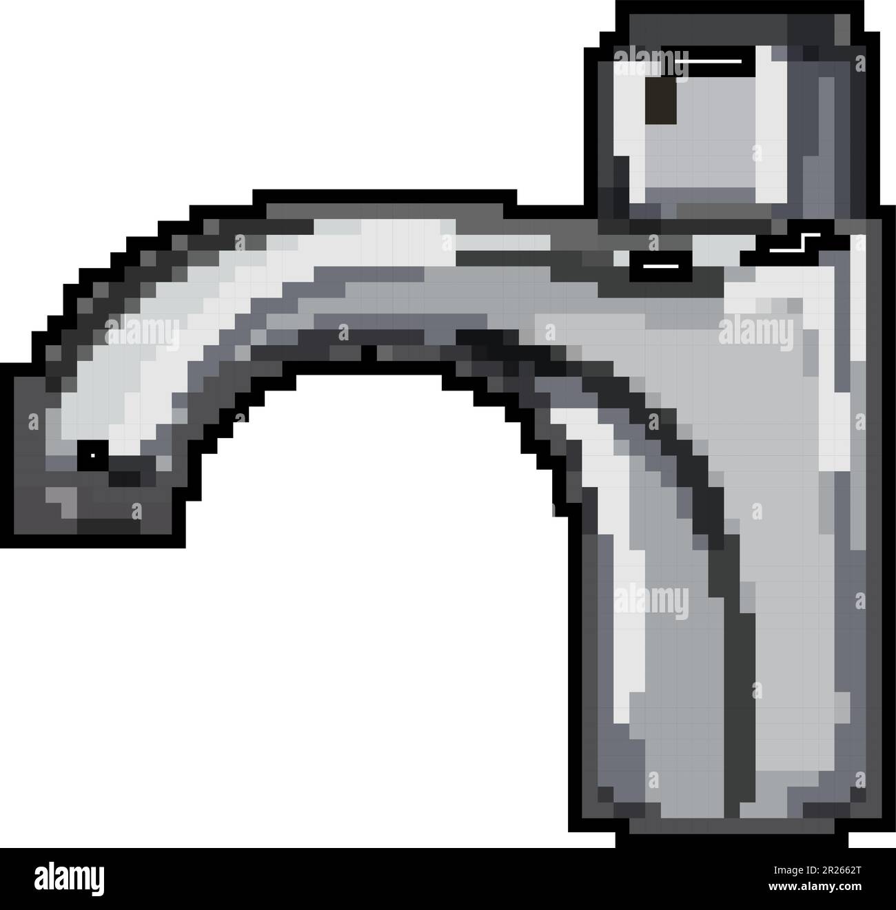clean bathroom faucet game pixel art vector illustration Stock Vector ...