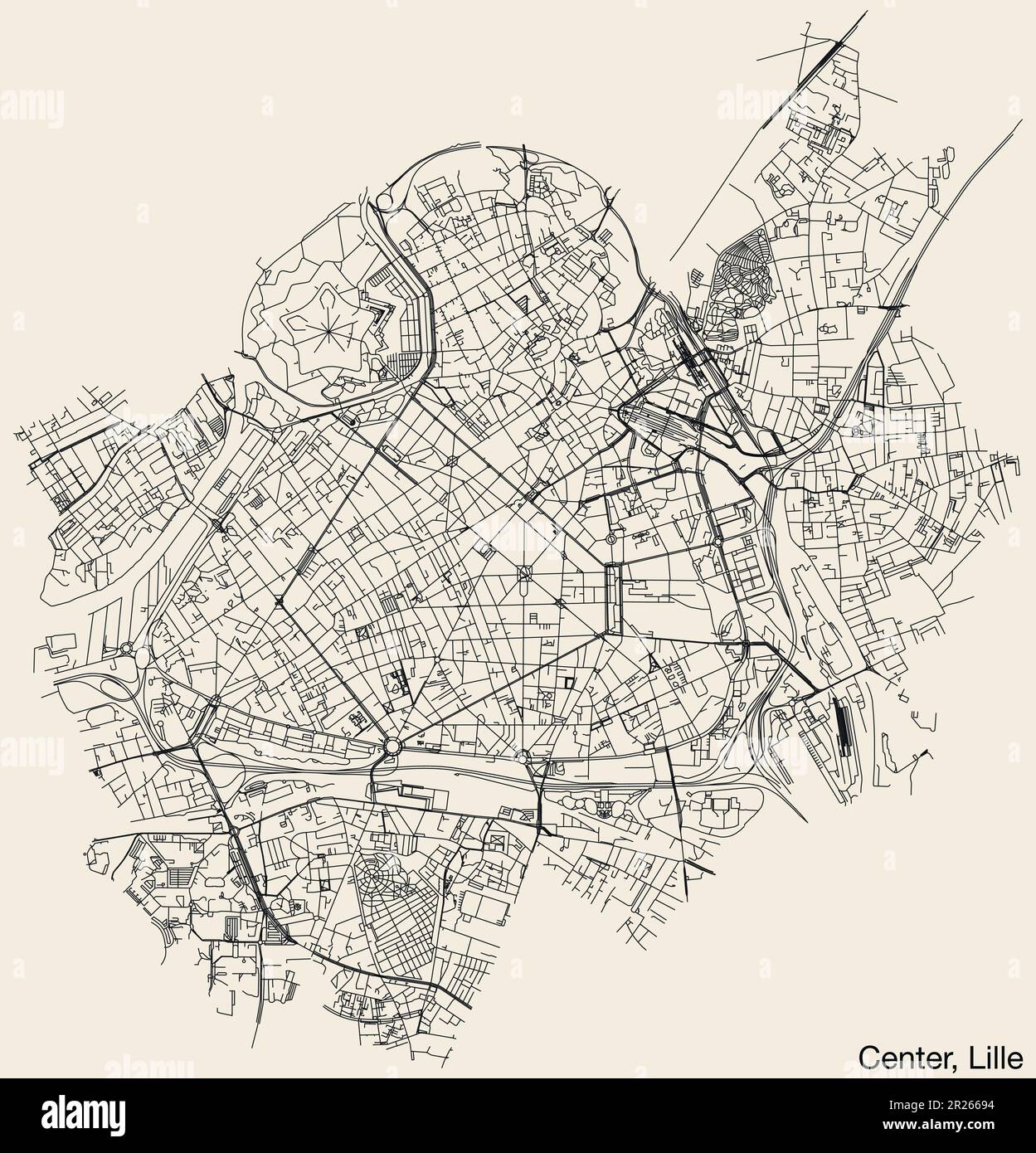 Lille center Stock Vector Images - Alamy