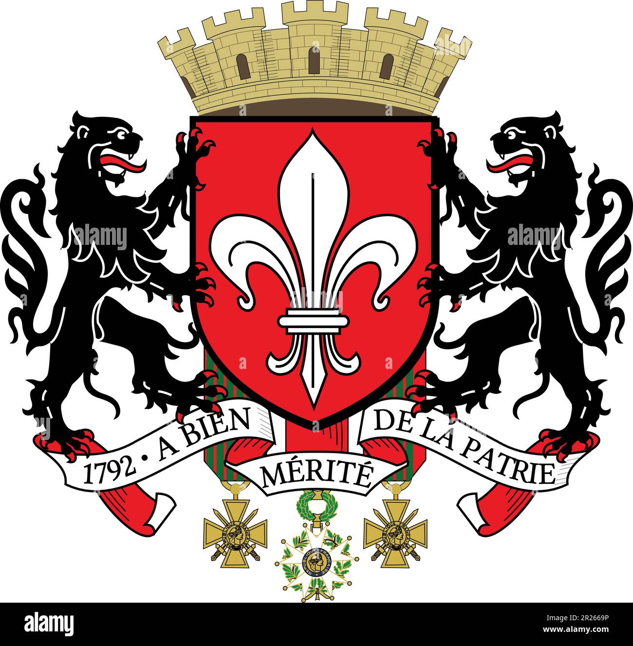 Coat of arms of LILLE, FRANCE Stock Vector Image & Art - Alamy