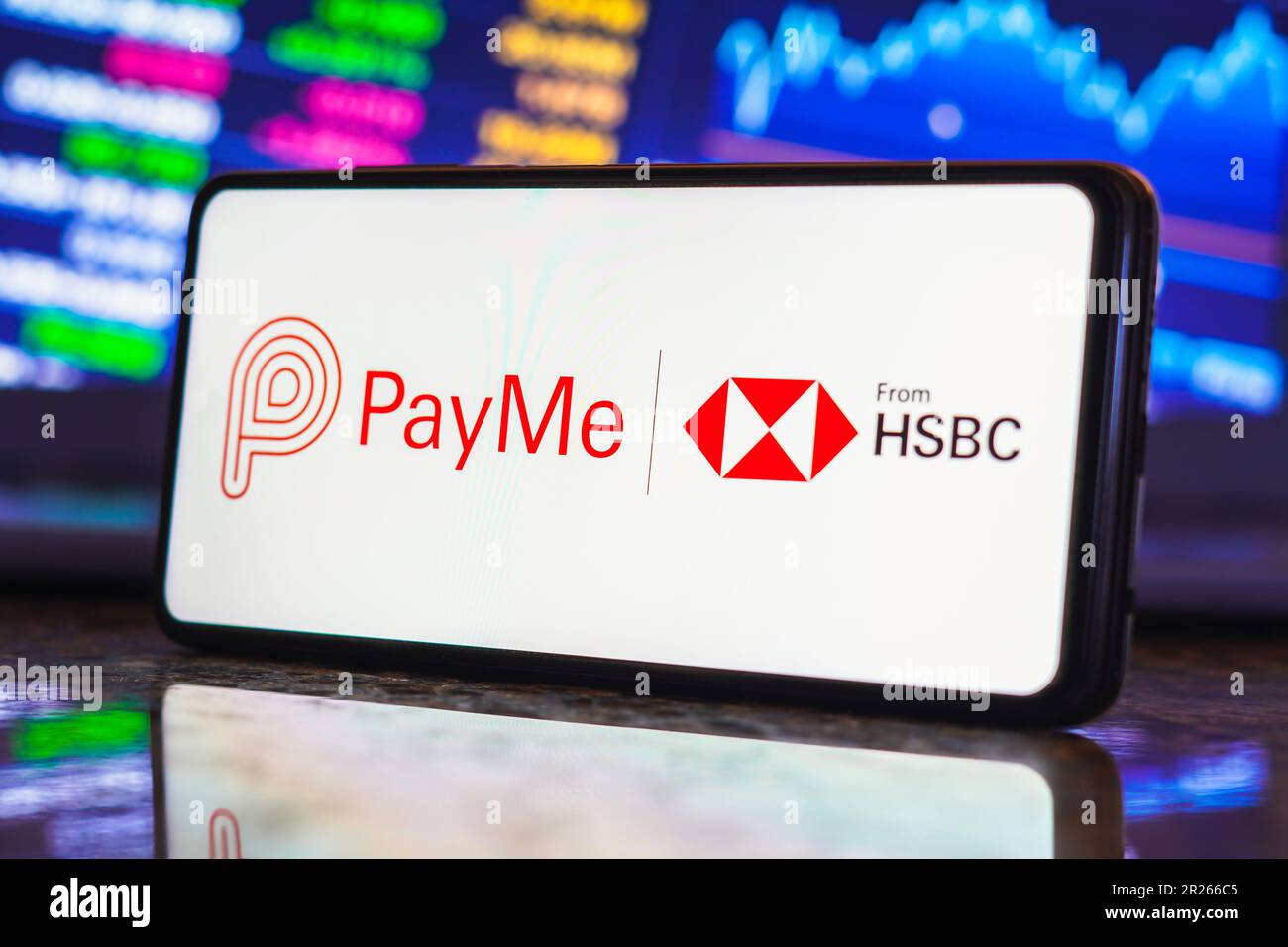 In this photo illustration, the PayMe logo is displayed on a smartphone ...