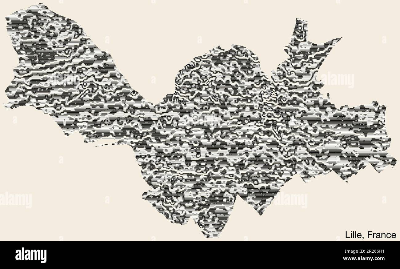 Topographic relief map of LILLE, FRANCE Stock Vector Image & Art - Alamy