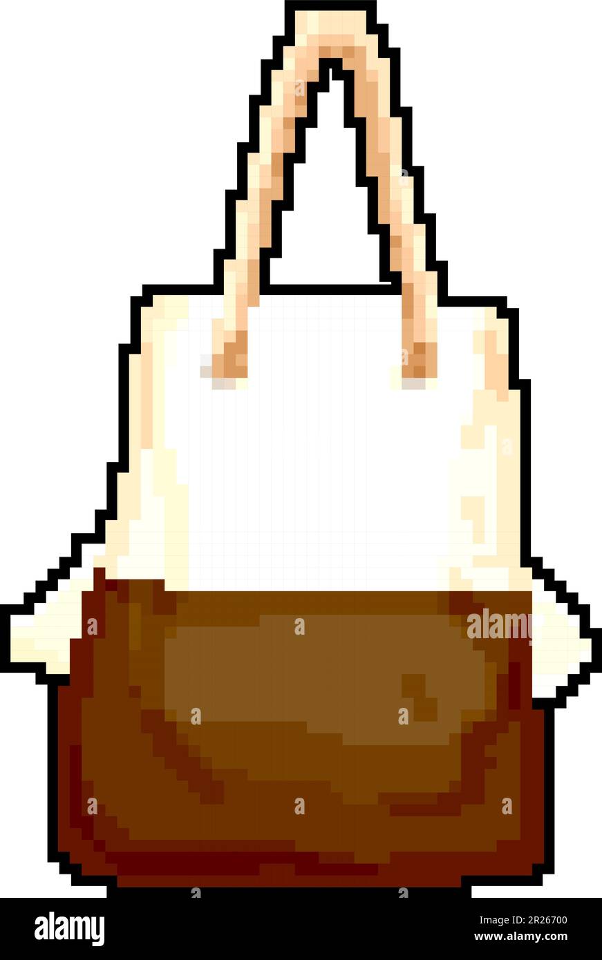 handbag beach bag game pixel art vector illustration Stock Vector Image ...