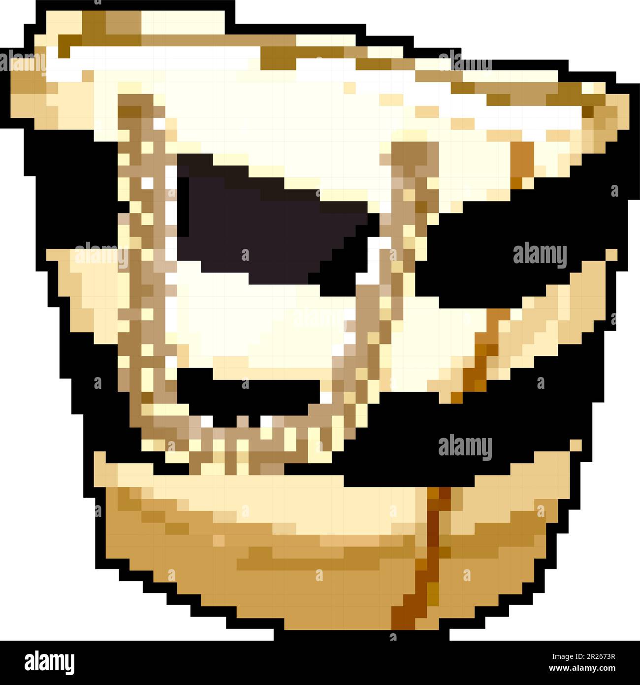 fabric beach bag game pixel art vector illustration Stock Vector Image ...