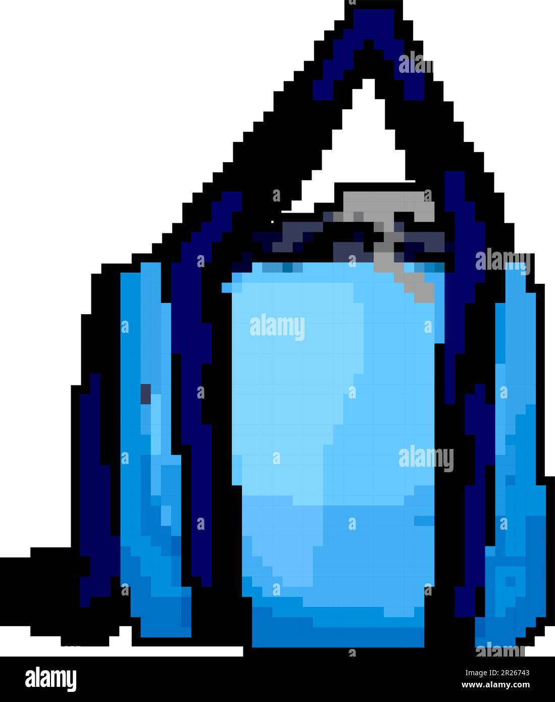 fashion beach bag game pixel art vector illustration Stock Vector Image ...