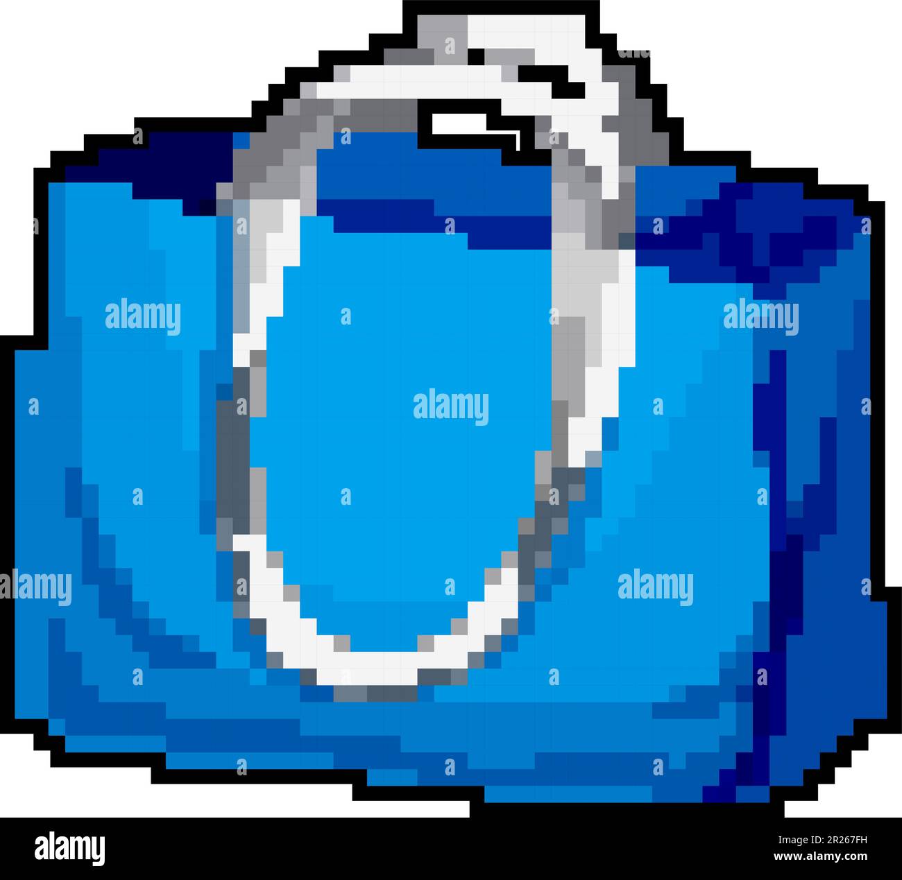 tote beach bag game pixel art vector illustration Stock Vector Image ...