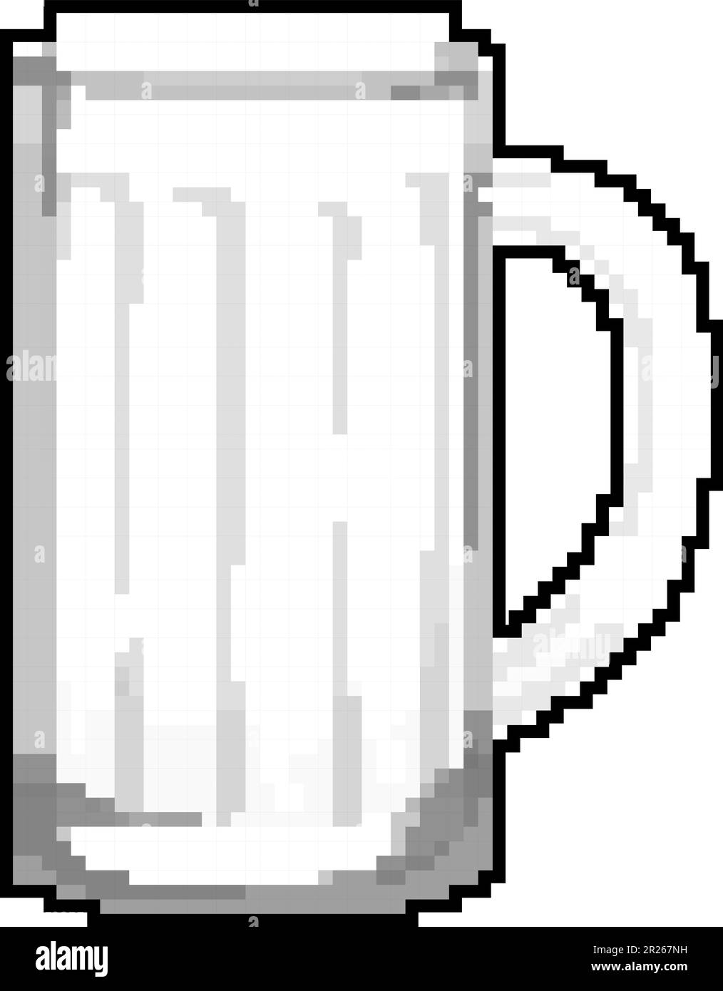 beverage beer glass game pixel art vector illustration Stock Vector ...